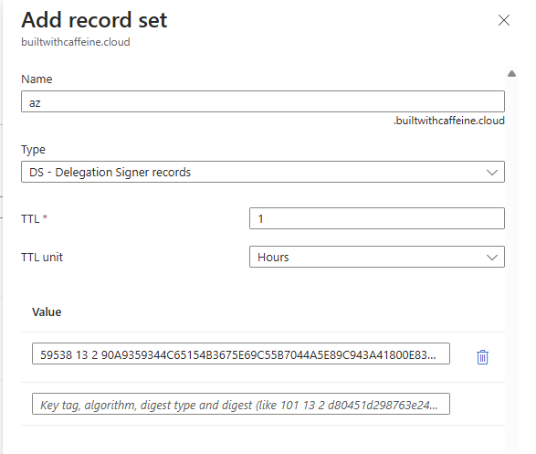 Configuring Dnssec For Azure Dns